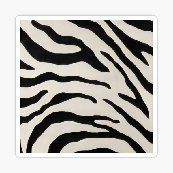 "Tiger Print Black and White" Sticker for Sale by noiramcreates | Redbubble