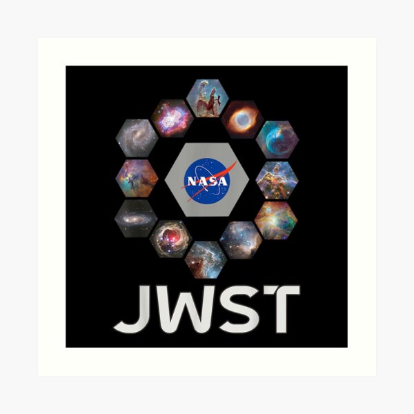 "NASA James Webb Space Telescope Hubble JWST" Art Print for Sale by ...