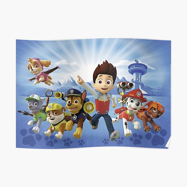 "Paw Patrol" Poster for Sale by arthurtitus | Redbubble