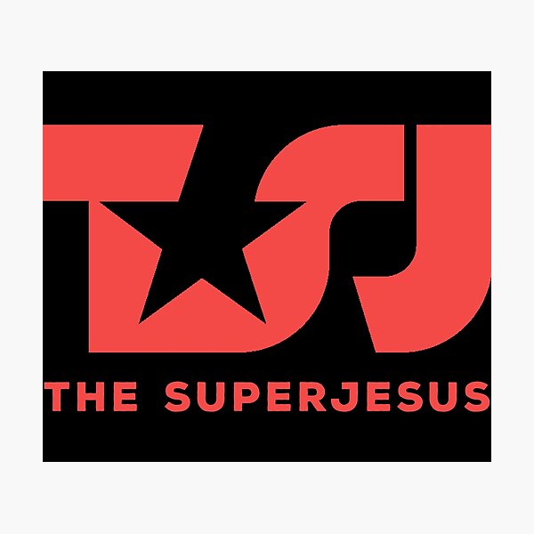 "The SuperJesus - classic Aussie alternative rock band. Logo with star ...