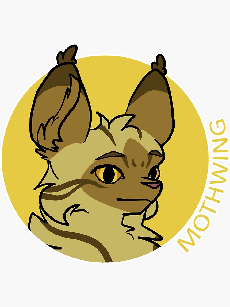 "Warriors- Mothwing Sticker" Sticker for Sale by EpikBecky | Redbubble