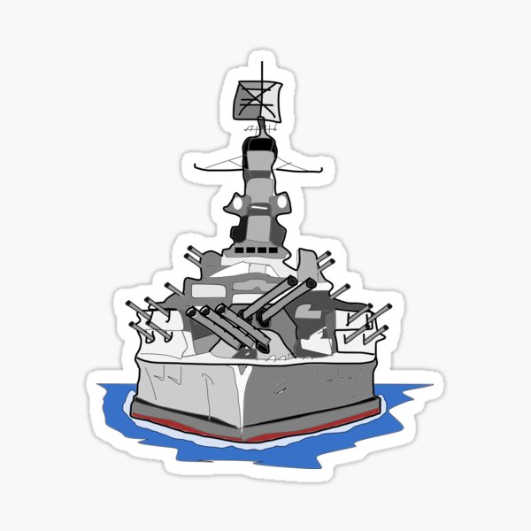 "Battleship" Sticker for Sale by ArtByCello | Redbubble