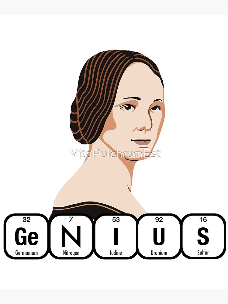 Ada Lovelace Genius periodic table Premium Matte Vertical Poster sold ...