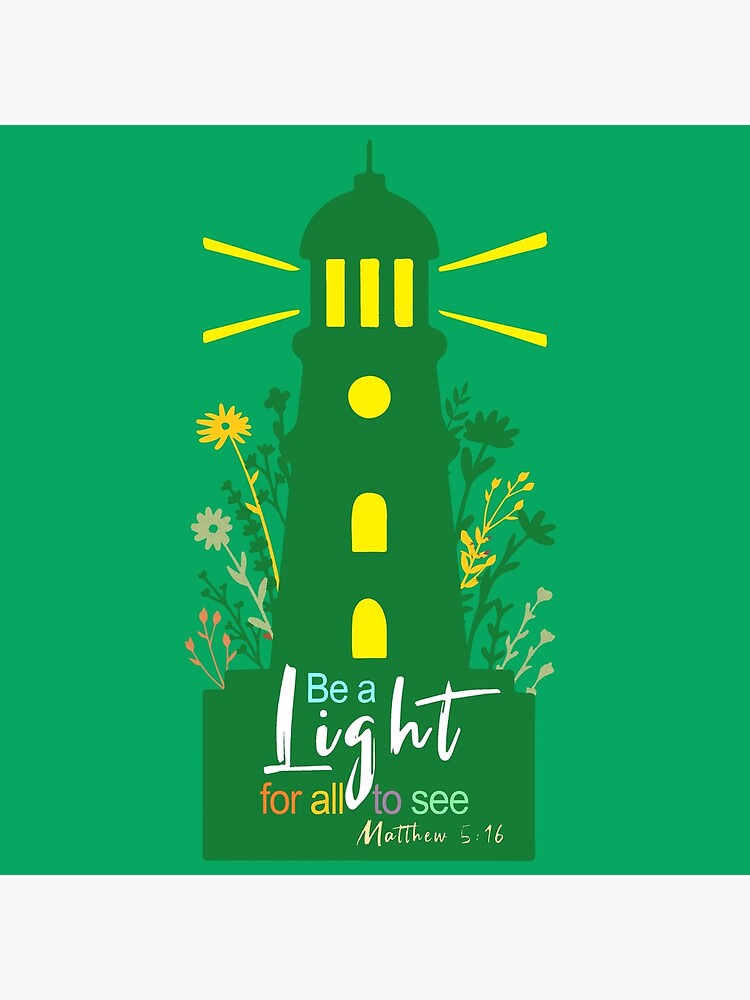 "bible verse be a light for all to see" Poster for Sale by Fabsean ...