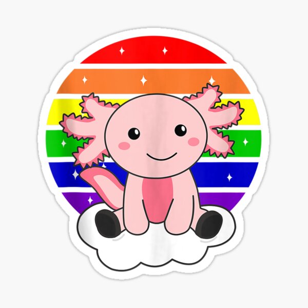 "Rainbow Sweet Axolotls For Kids Axolotls Tank Top" Sticker for Sale by ...