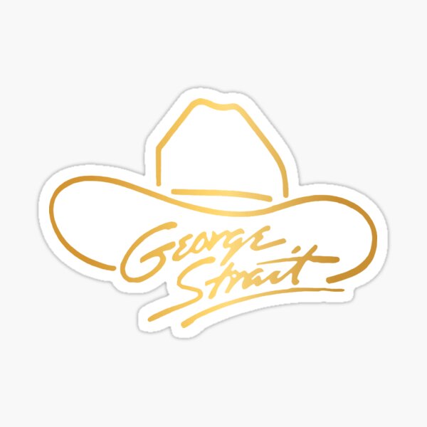"GEORGE STRAIT" Sticker for Sale by mnyuhus | Redbubble