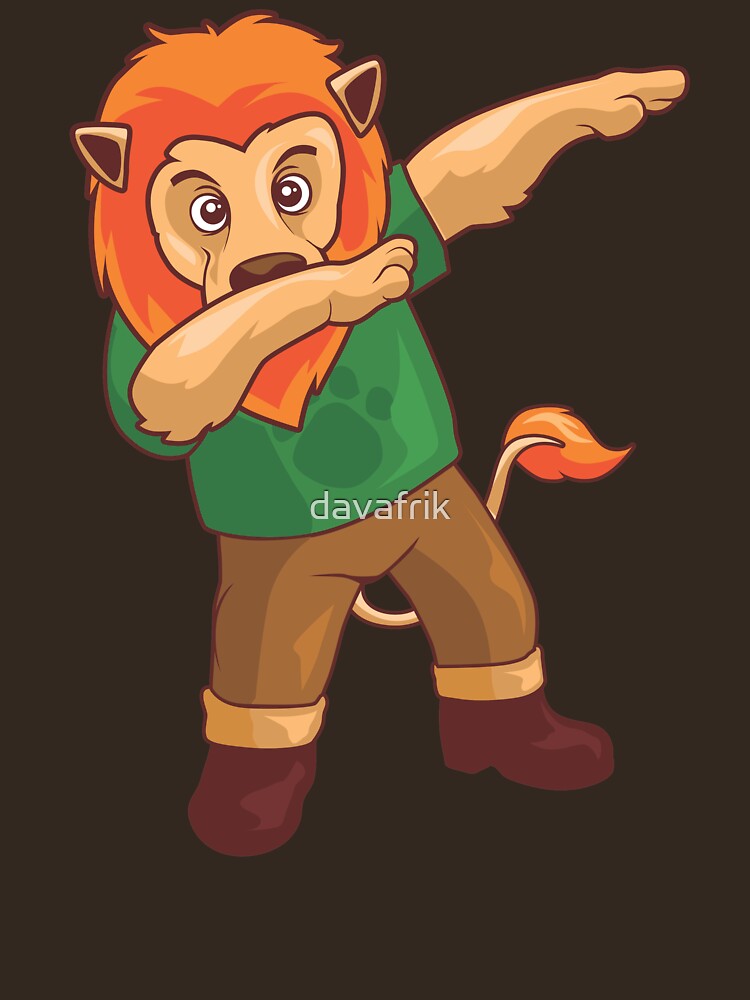 "Lion dabbing T-shirt Funny Dab Dance Gift Tee Shirt T-Shirt" T-shirt ...