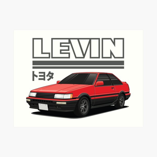 "Toyota AE86 Levin" Art Print for Sale by haiproject | Redbubble