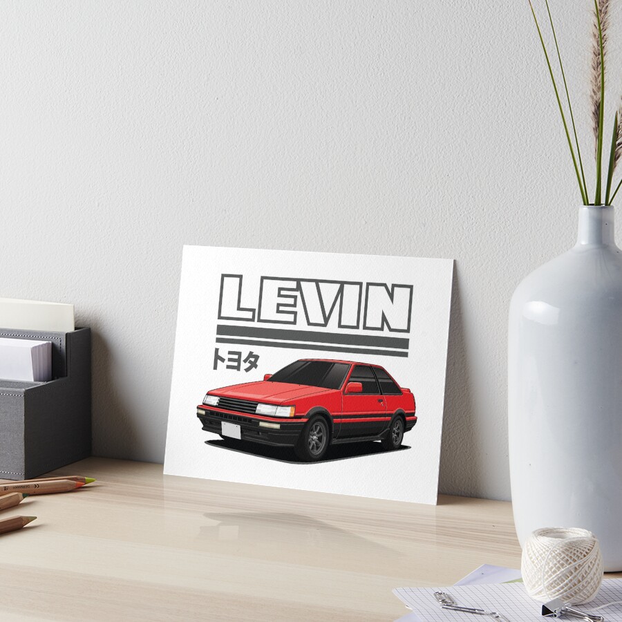 "Toyota AE86 Levin" Art Board Print for Sale by haiproject | Redbubble