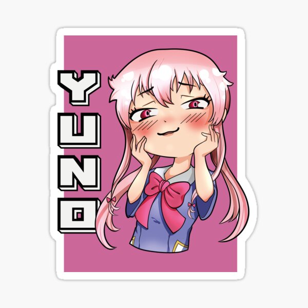 "Chibi Yuno Gasai" Sticker for Sale by momotan | Redbubble