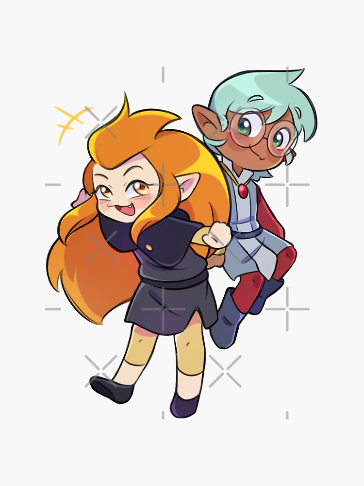 "Eda & Raine - Chibi" Sticker for Sale by FafaMeow | Redbubble