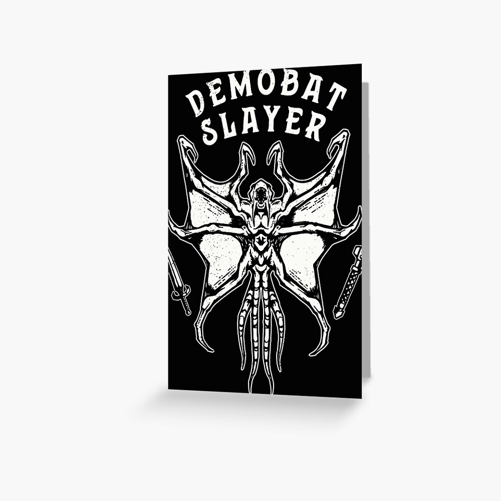 "Stranger Things 4 Demobat Slayer V1" Greeting Card for Sale by ...