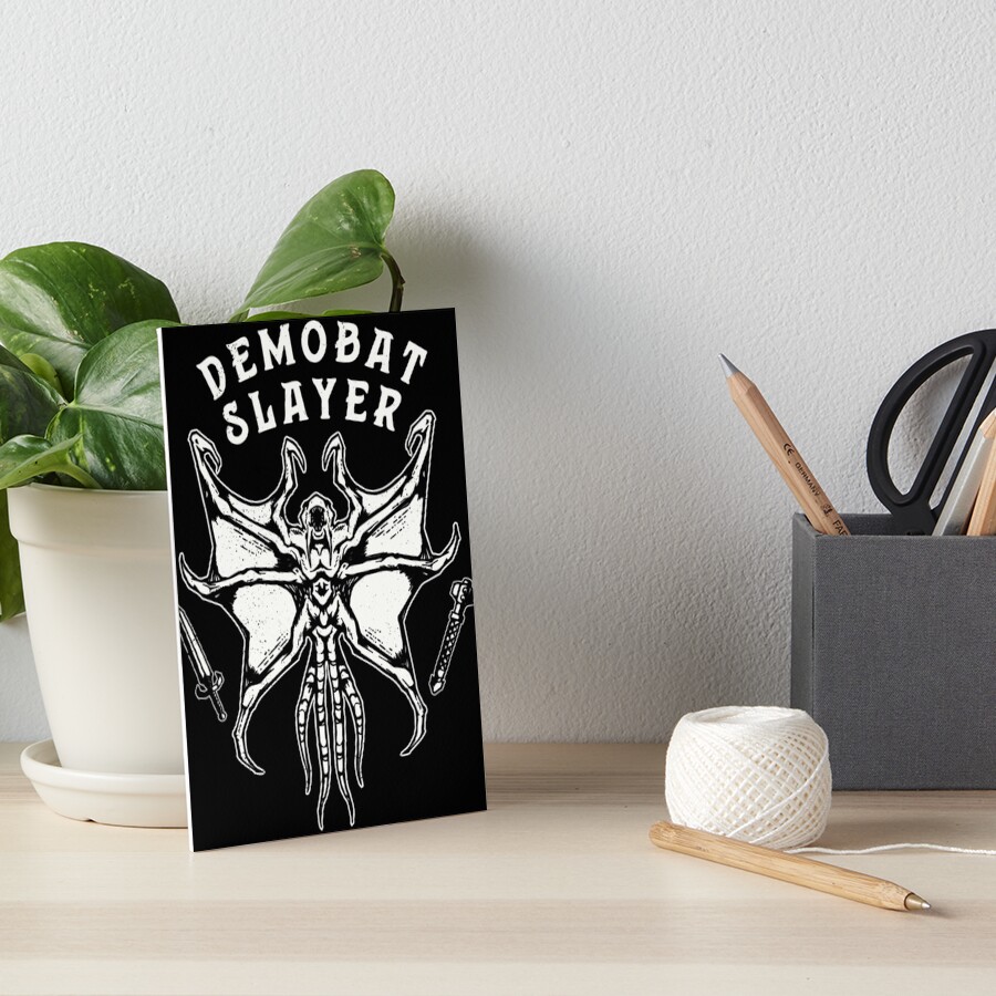 "Stranger Things 4 Demobat Slayer V1" Art Board Print for Sale by ...