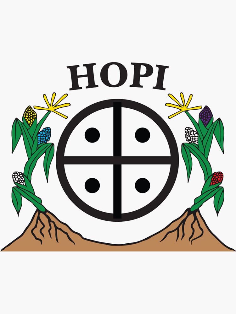 "Hopi Nation Seal Flag Naatoyla with corn and Hopi Symbol HD High ...