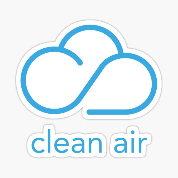 "Clean Air" Sticker for Sale by VINSartwork | Redbubble