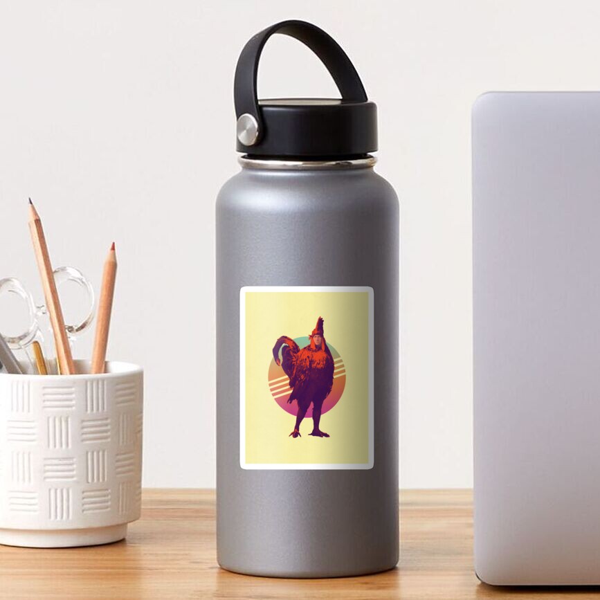 "Chicken Man Half Chicken Half Man Funny Weird Bizarre " Sticker for ...