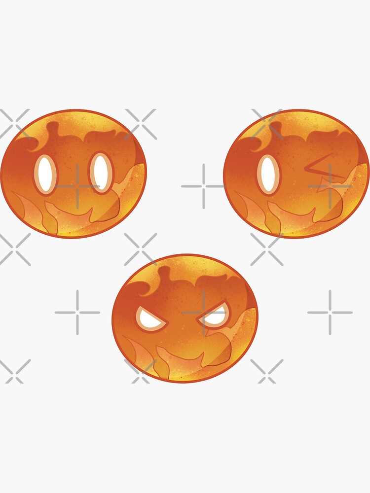 "Pyro Slimes" Sticker for Sale by nadika111 | Redbubble