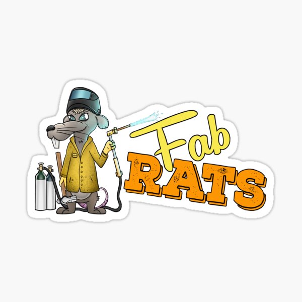 "Fab Rats Original Welder Rat Logo" Sticker by Sameeraraju | Redbubble