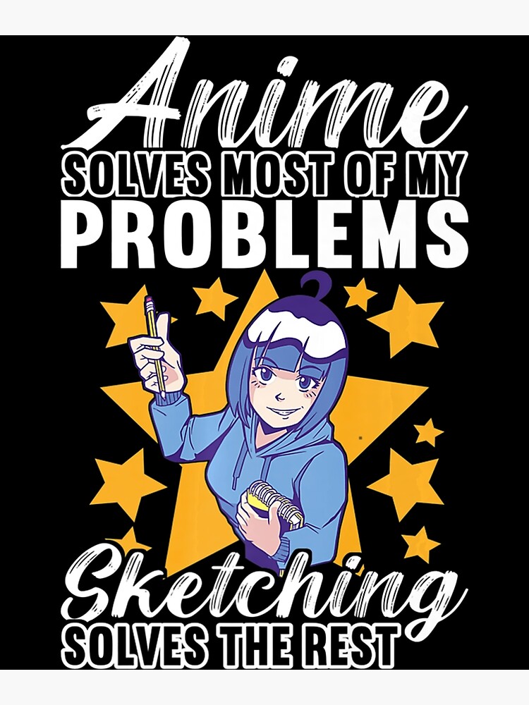 "Anime And Sketching Manga Anime Stuff Anime Girl Premium" Photographic ...