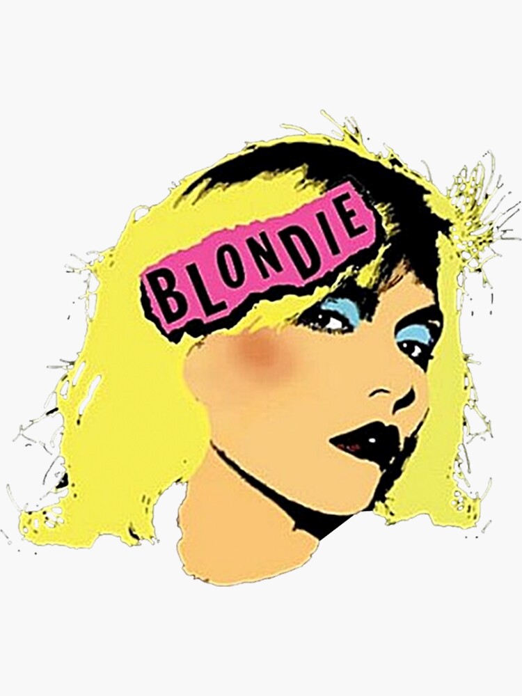 "blondie punk debbie harry official tee" Sticker for Sale by ...