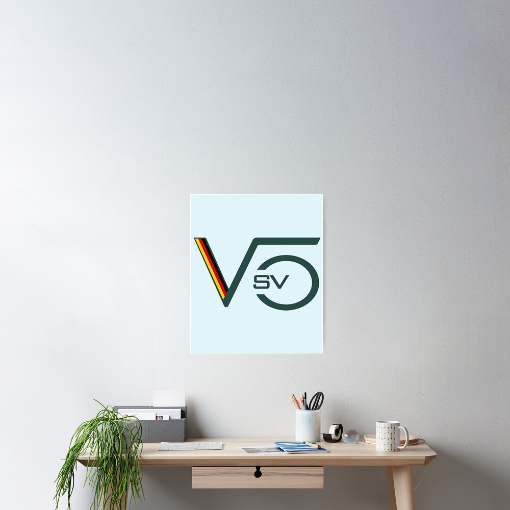 "Sebastian Vettel Logo V5 SV 2021 Aston Martin" Poster von atlasestella ...