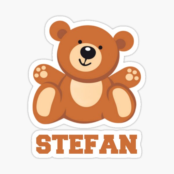 "Stefan" Sticker for Sale by setSTICKERS | Redbubble