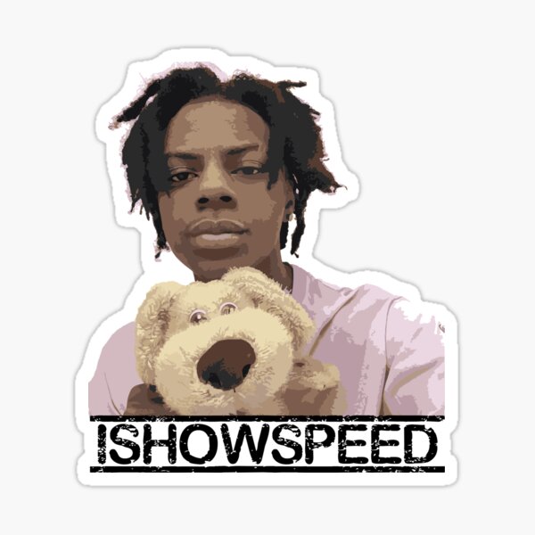 "ishowspeed " Sticker for Sale by Zigas-Design | Redbubble