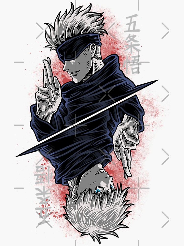 "Gojo Sensei Jujutsu" Sticker for Sale by Tee-Luza | Redbubble