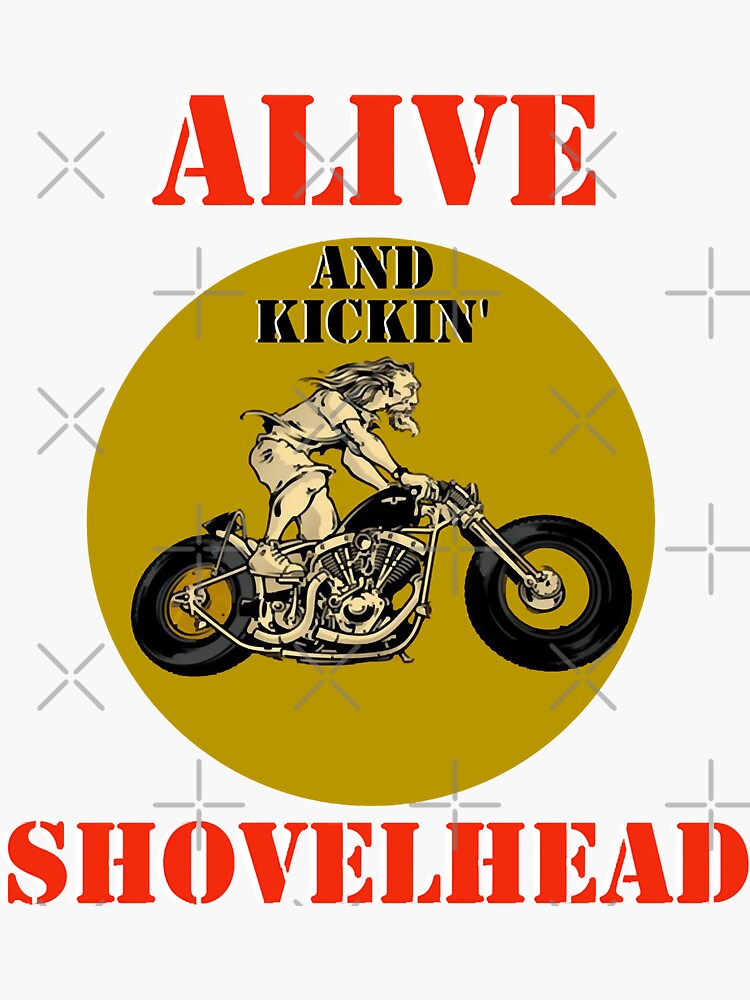 "For Mens Womens Motorcycle Shovelhead Gifts For Fan" Sticker for Sale ...
