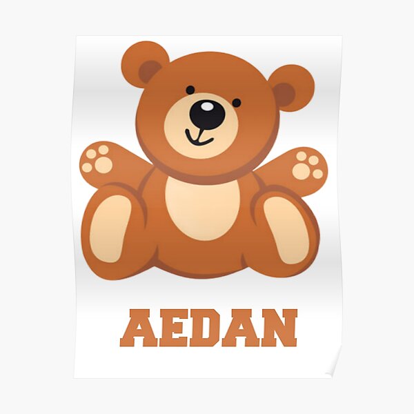 "Aedan" Poster for Sale by setSTICKERS | Redbubble