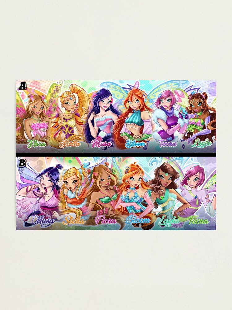 "Winx Club All Characters " Photographic Print for Sale by ChibiAnime1 ...