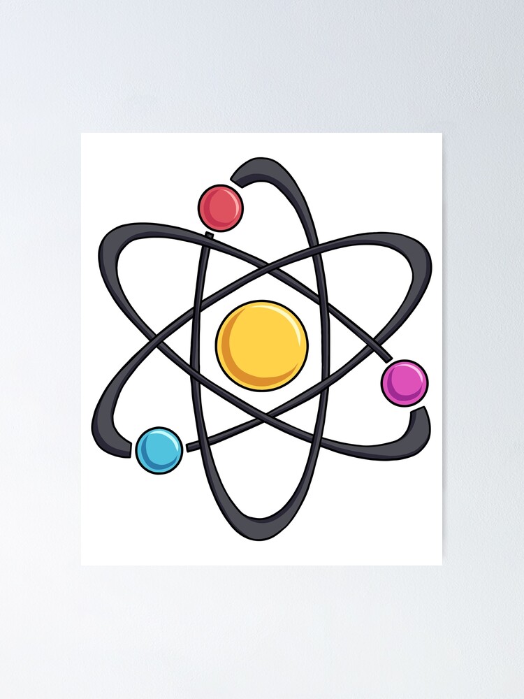 "Atom Symbol Sticker - Science Chemistry" Poster for Sale by andro ...
