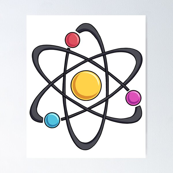 "Atom Symbol Sticker - Science Chemistry" Poster for Sale by andro ...