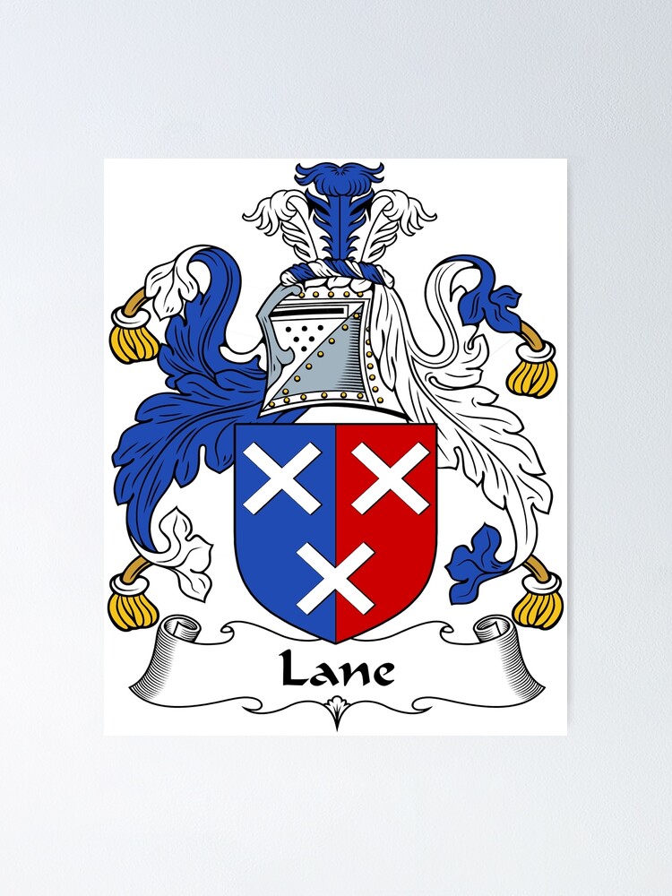 "Lane" Poster for Sale by HaroldHeraldry | Redbubble