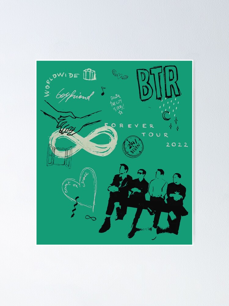 "big time rush btr big time rush btr big time" Poster for Sale by ...