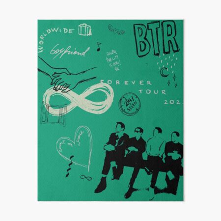 "big time rush btr big time rush btr big time" Art Board Print for Sale ...