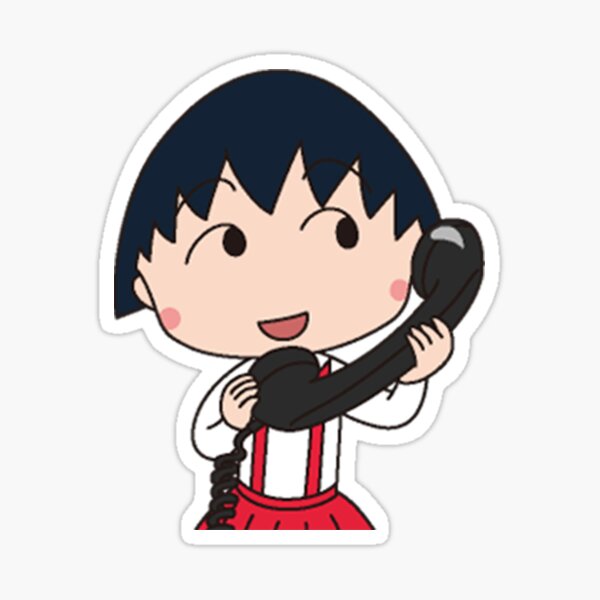 "Momoko Sakura-Chibi Maruko Chan" Sticker for Sale by fouadanime ...