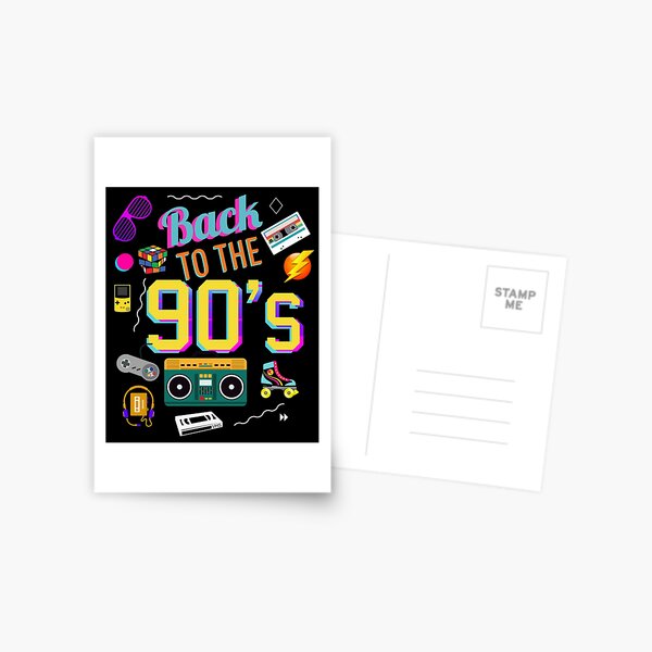 "Back To The 90s - I Love 80s Love 90s" Postcard for Sale by DrVx ...