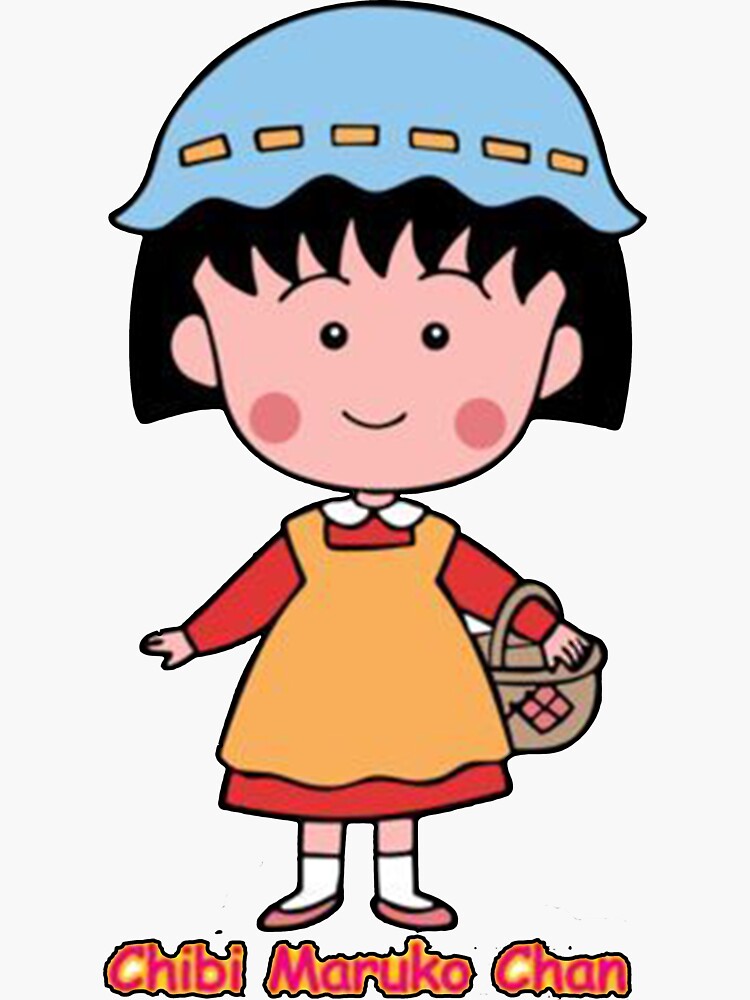 "Momoko Sakura-Chibi Maruko Chan" Sticker for Sale by fouadanime ...