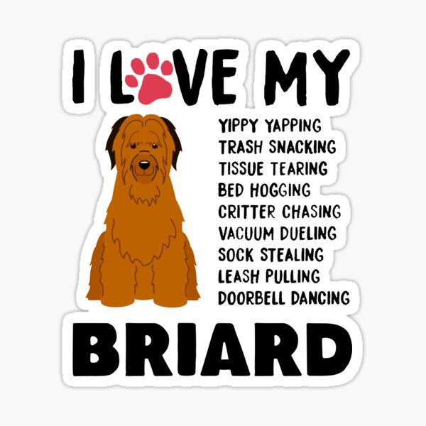 "briard " Sticker for Sale by DOG-UNIVERSE | Redbubble