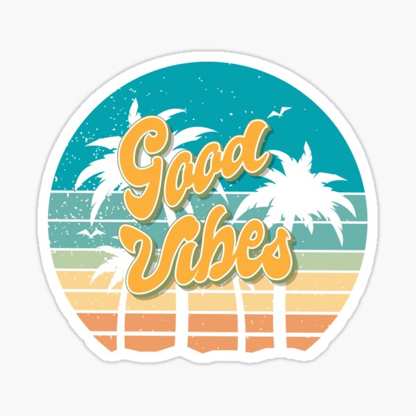 "Good vibes, Summer mode " Sticker for Sale by HaneenSh | Redbubble