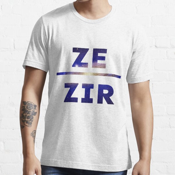 "Ze/Zir Space Design" T-shirt for Sale by requinamour | Redbubble | ze ...