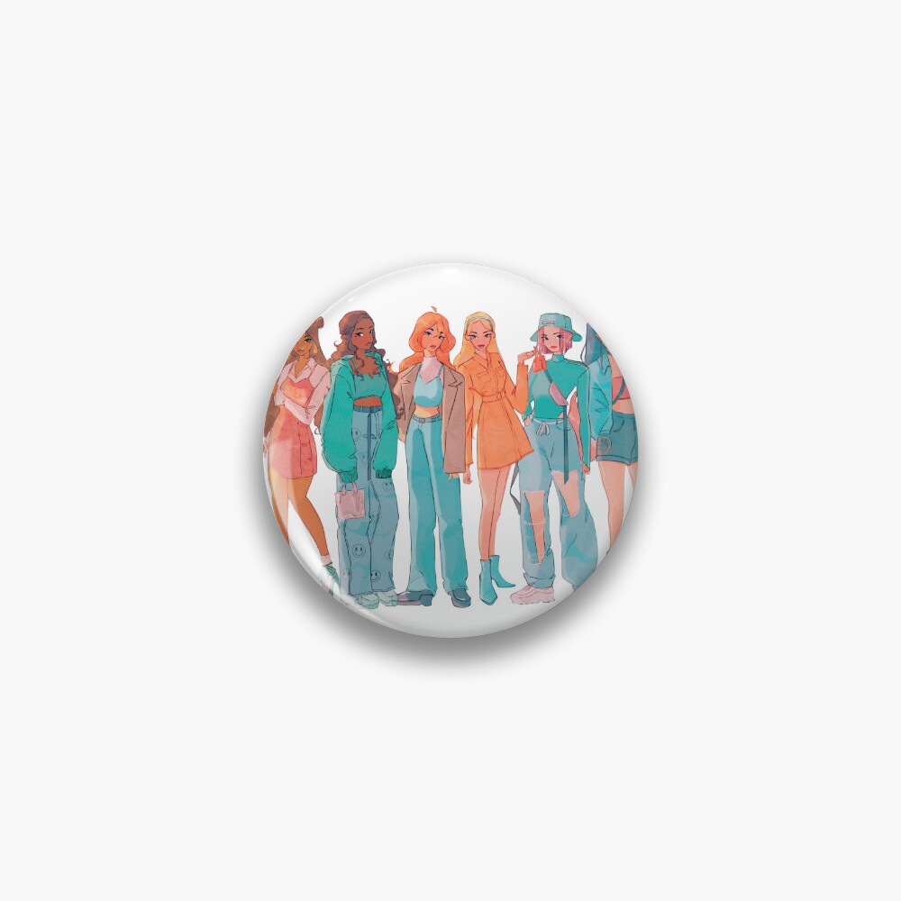 "Winx Club Vintage All Characters" Pin for Sale by ChibiAnime1 | Redbubble