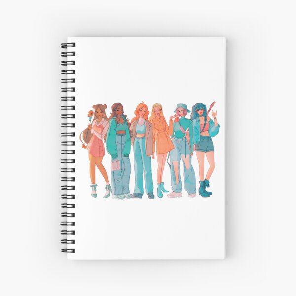 "Winx Club Vintage All Characters" Spiral Notebook for Sale by ...