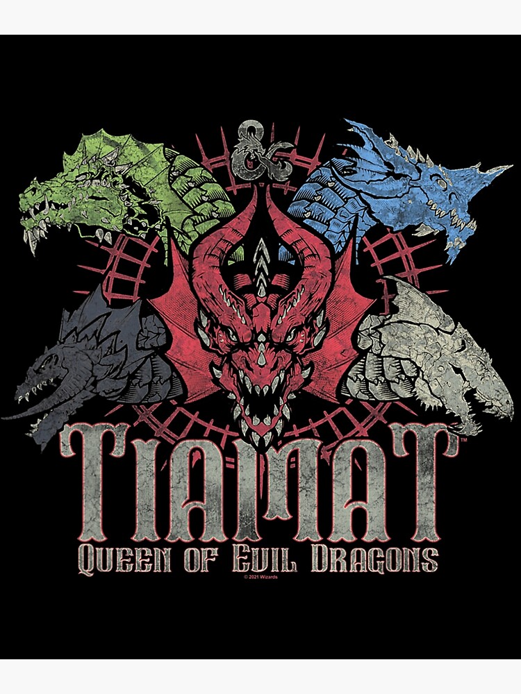 "Dungeons & Dragons Queen of Evil Tiamat" Poster for Sale by ...