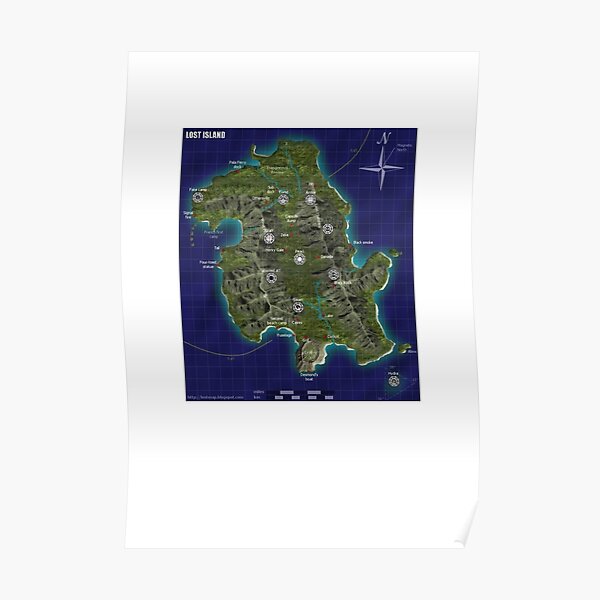 "ABC Lost maps island lost island" Poster for Sale by FersArts | Redbubble