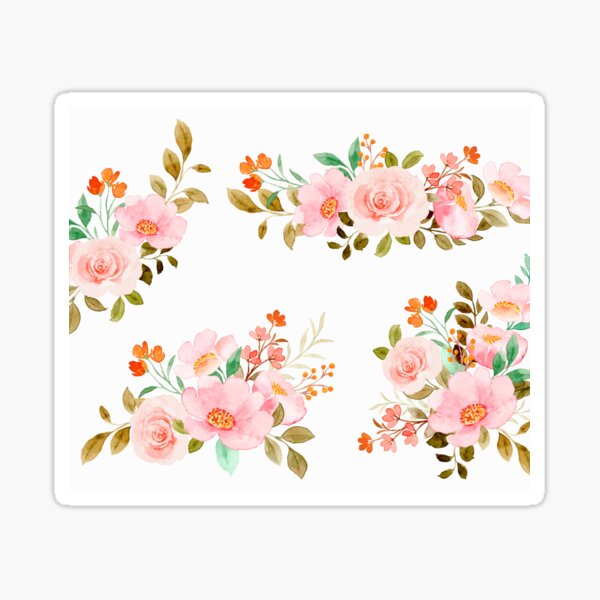 "Rose Flowers Motive " Sticker for Sale by EtheresPrints | Redbubble