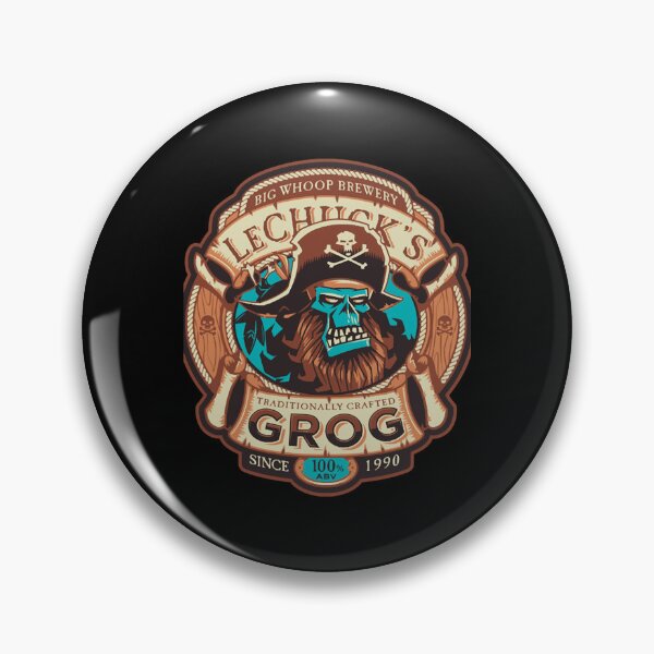 "Ghost Pirate Grog " Pin for Sale by ValianShop | Redbubble
