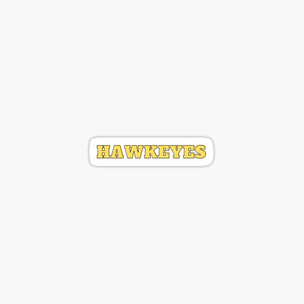 "Hawkeyes Outline" Sticker for Sale by drawingvictoria | Redbubble