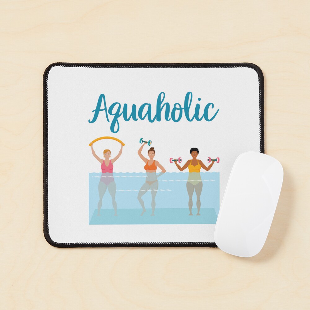 "Aquaholic Water Aerobics" Sticker for Sale by jaygo | Redbubble